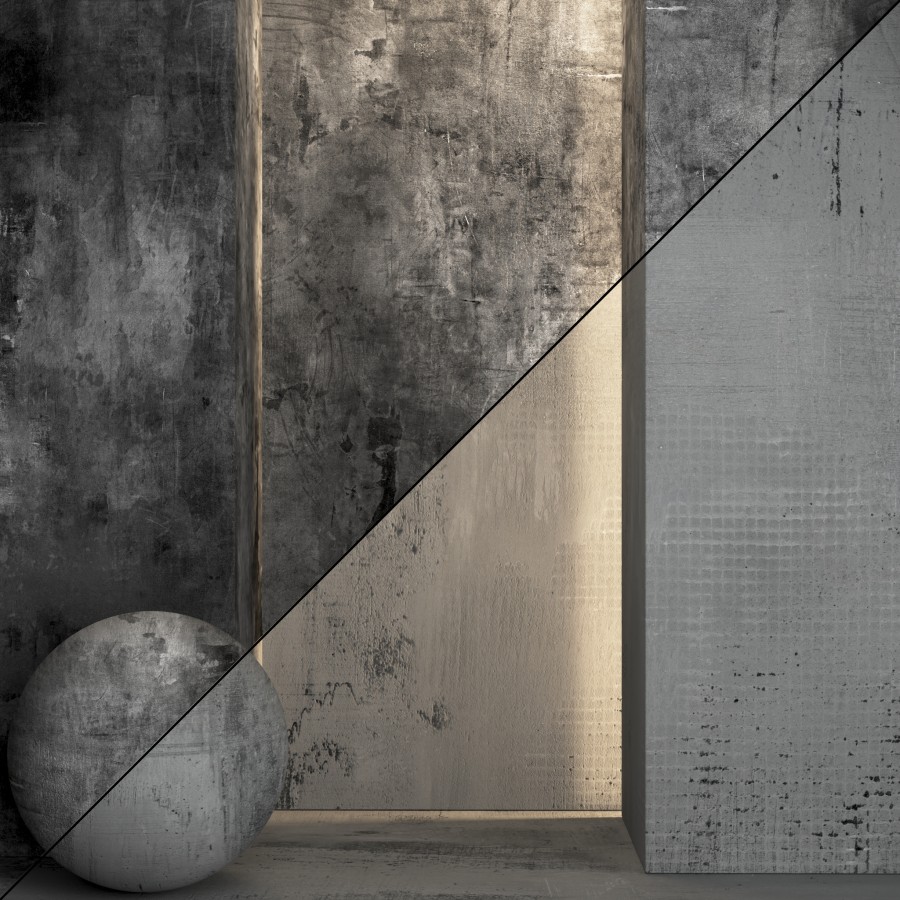 Collection Concrete 07 - 3D Model for VRay