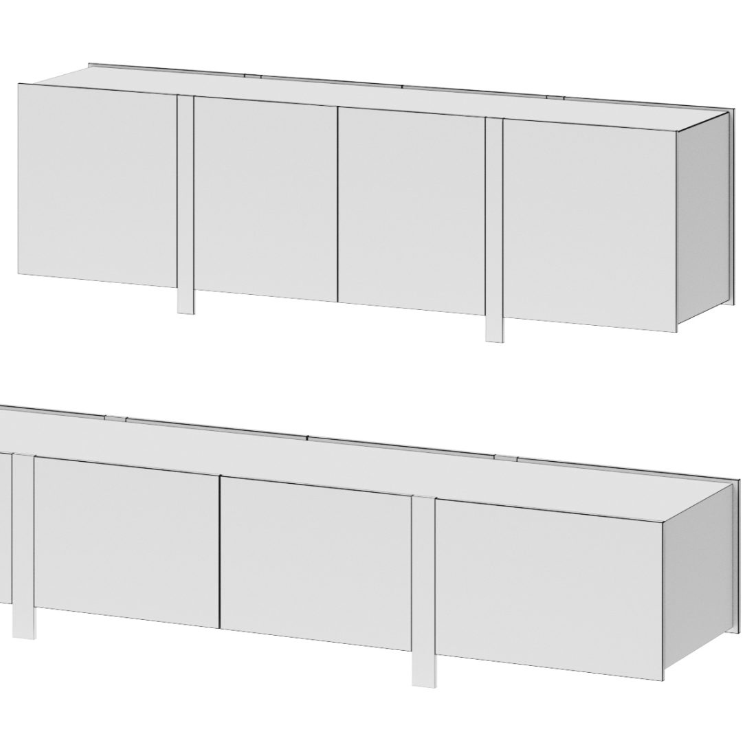 Ditre Italia Beam Sideboards Table 3D Model for VRay, Corona | CGMood
