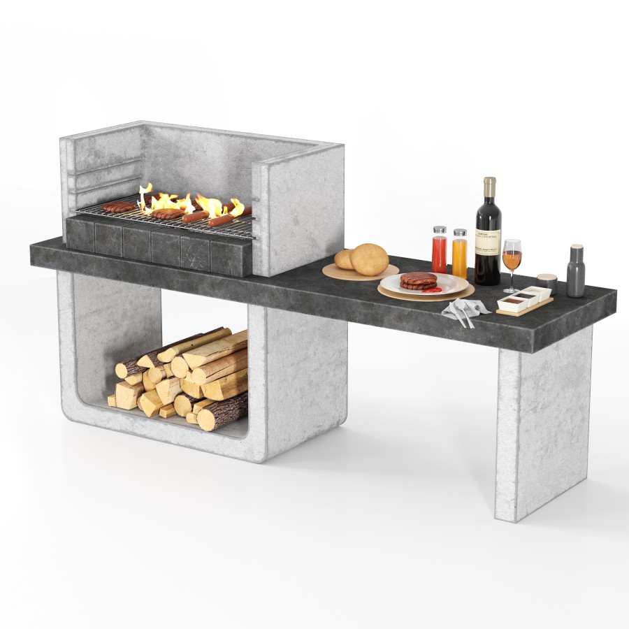 Barbecue 17 - 3D Model for VRay, Corona