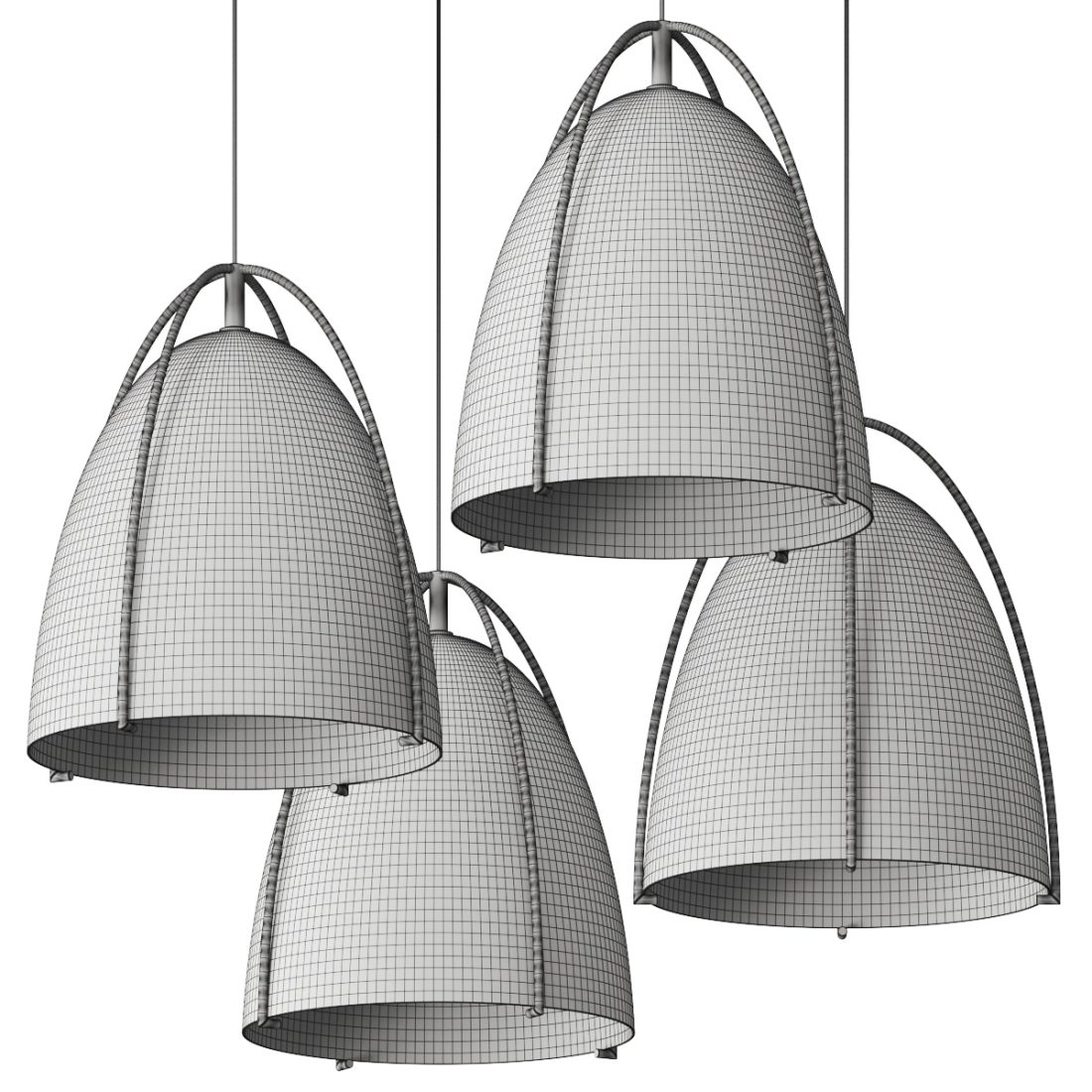 Generation Lighting Norman Pendant Lamp - 3D Model for VRay, Corona