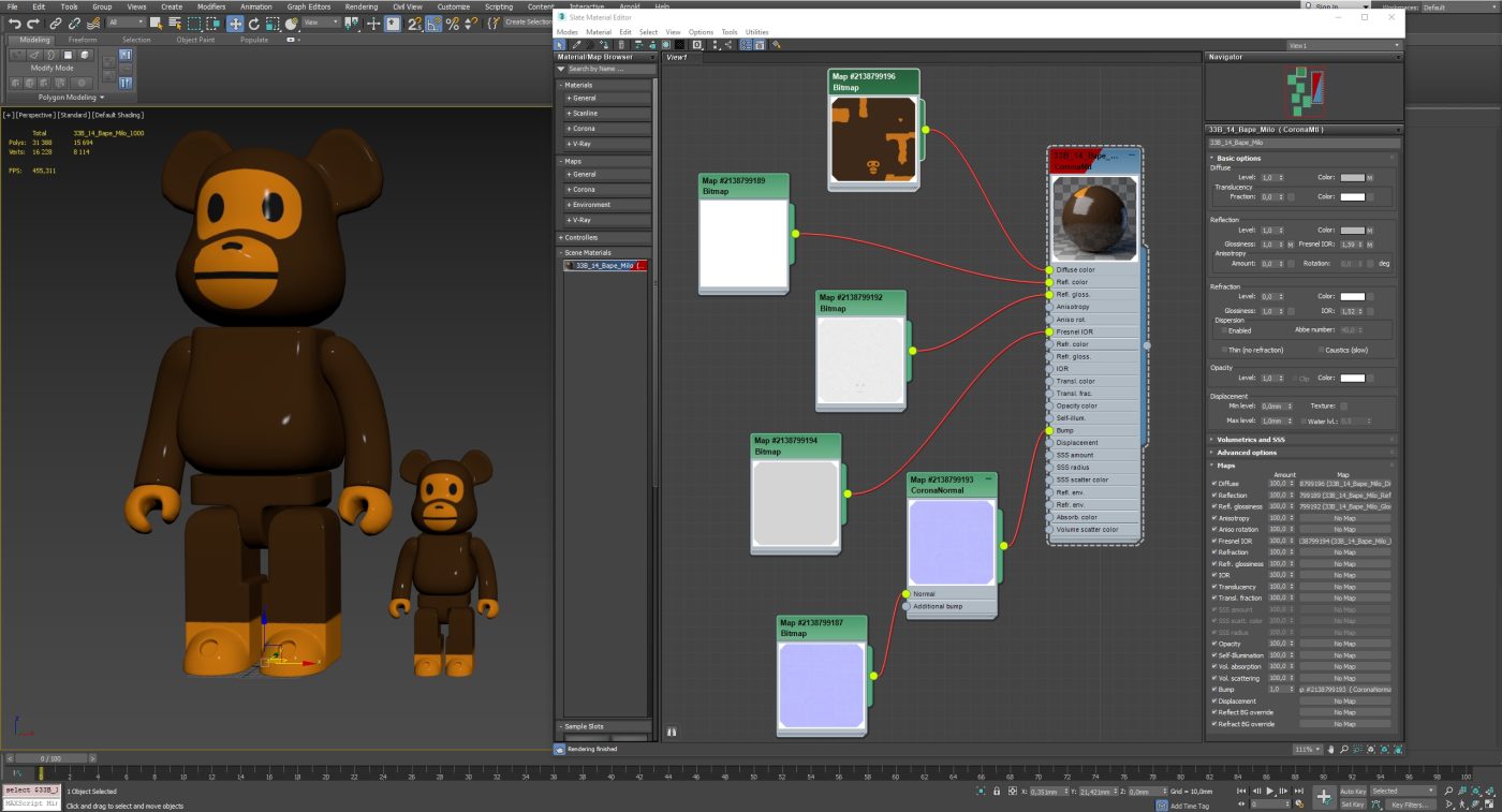 Bearbrick / Bape Milo 3D Model for VRay, Corona | CGMood