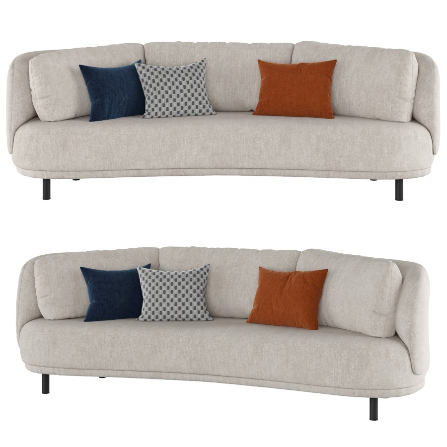 Sofa Aro 3D Model for VRay, Corona | CGMood