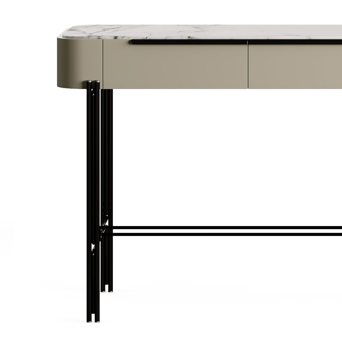 Praddy Console Bamboo Nt077 - 3D Model for VRay, Corona