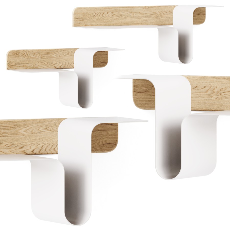 Wave Wa Ssh58+wa Sh78 Shelf By True Design - 3D Model for Corona