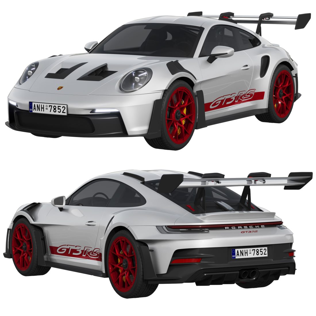 Porsche 911 GT3 RS 2022 - 3D Model for Corona