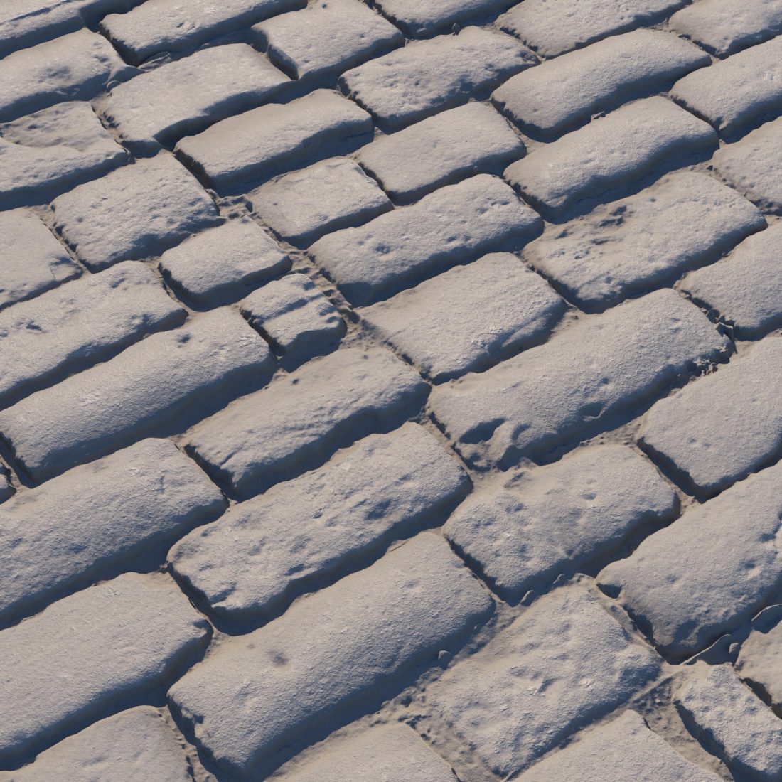Rectangular Paving Slab Material 07 - 3D Model for VRay, Corona