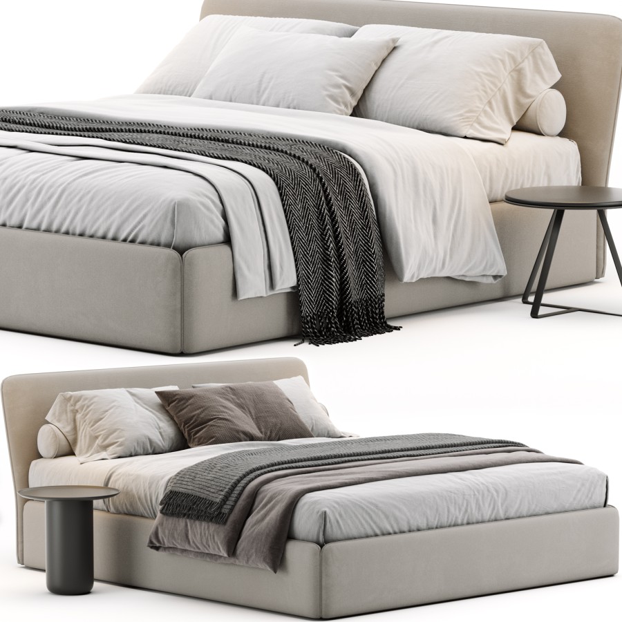Bonaldo True Bed - 3D Model for VRay, Corona