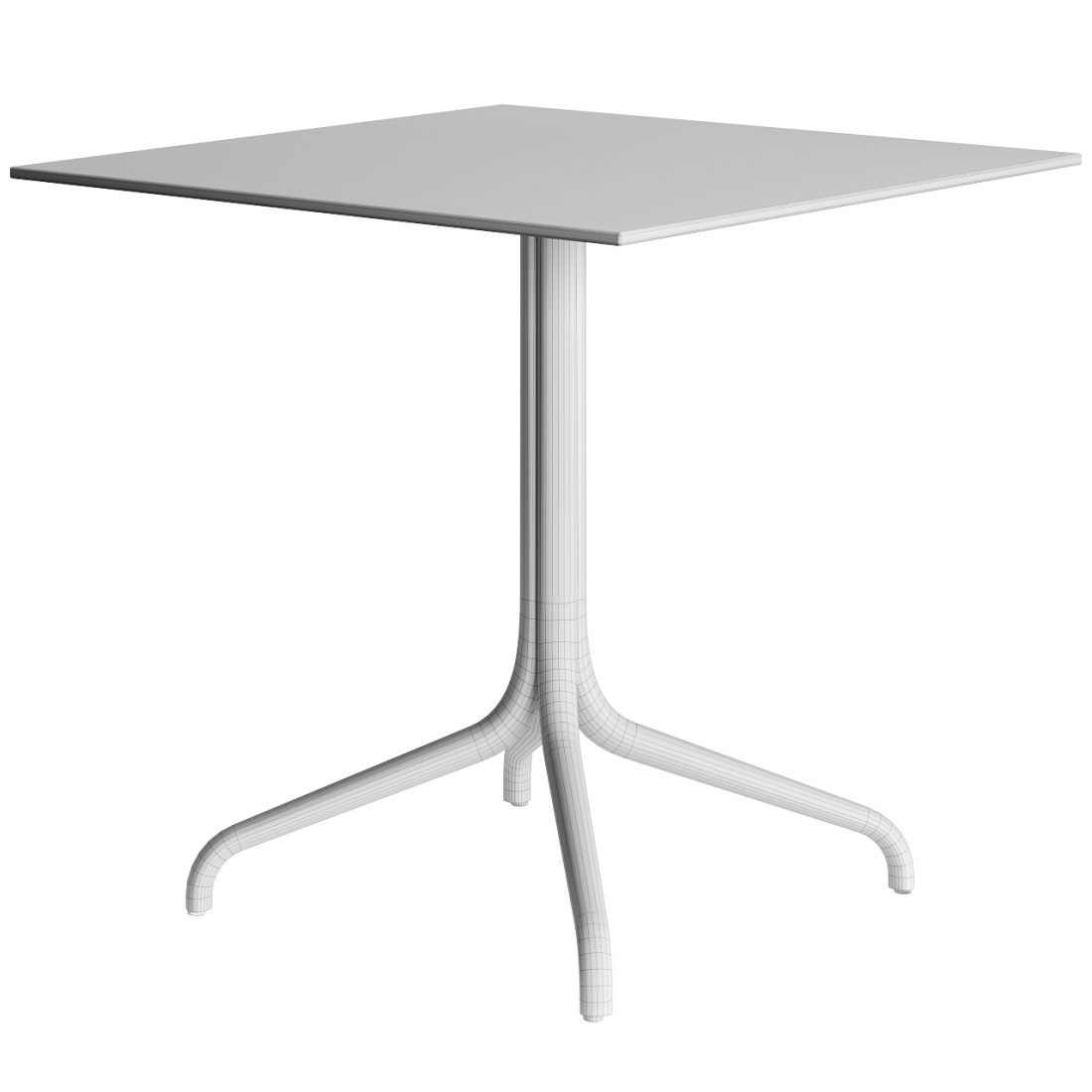 Belleville Square Table By Vitra - 3D Model for Corona