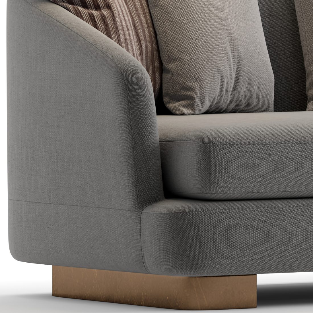 Moon Sofa Fabric And Velvet Materials - 3D Model for VRay, Corona