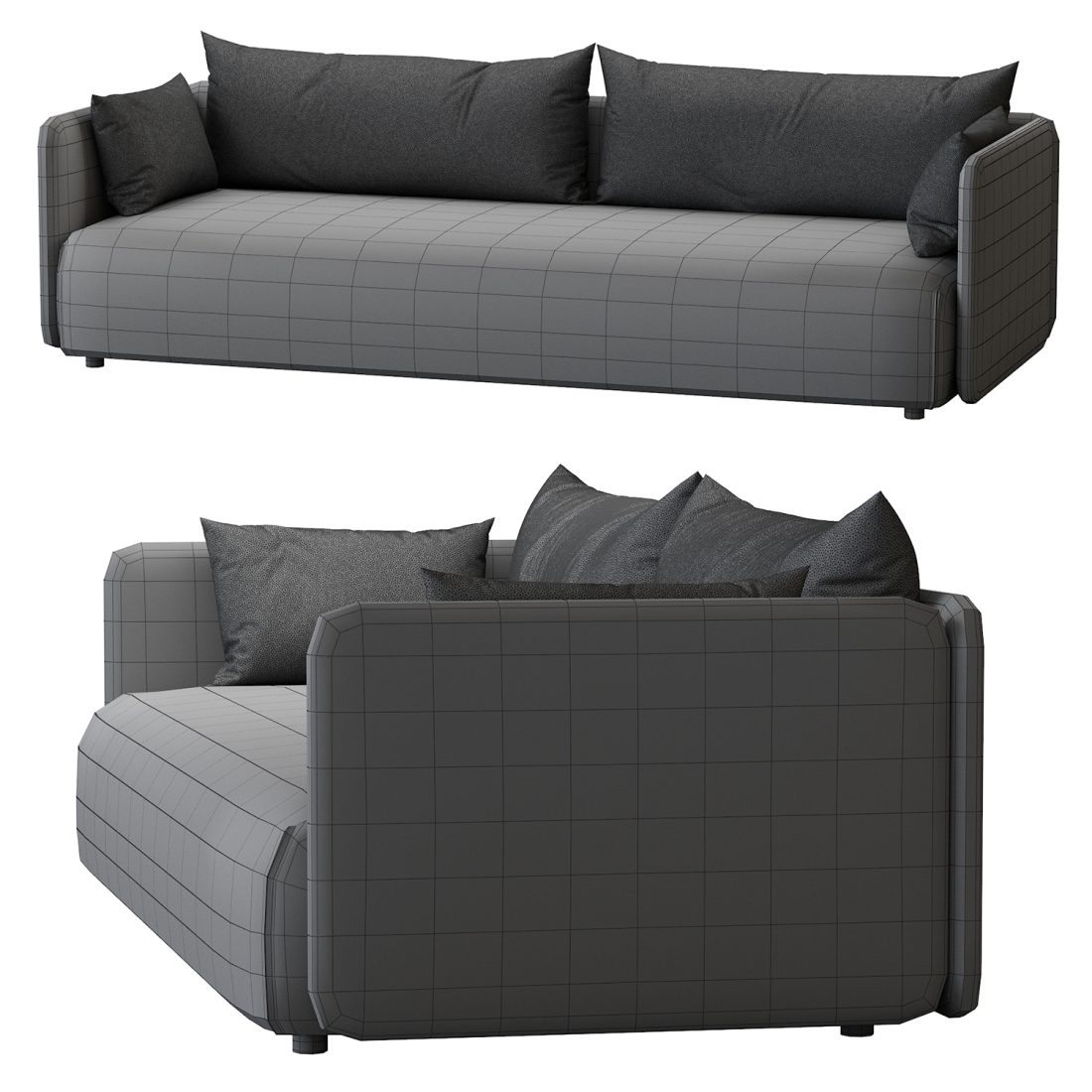 Offset Sofa 3D Model for Corona | CGMood