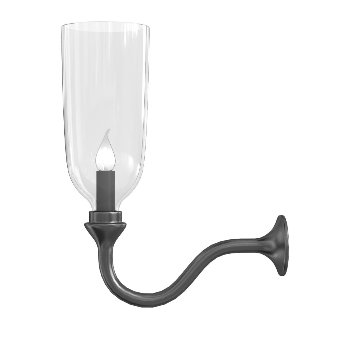 Rose Uniacke Curved Wall Light - 3D Model for VRay