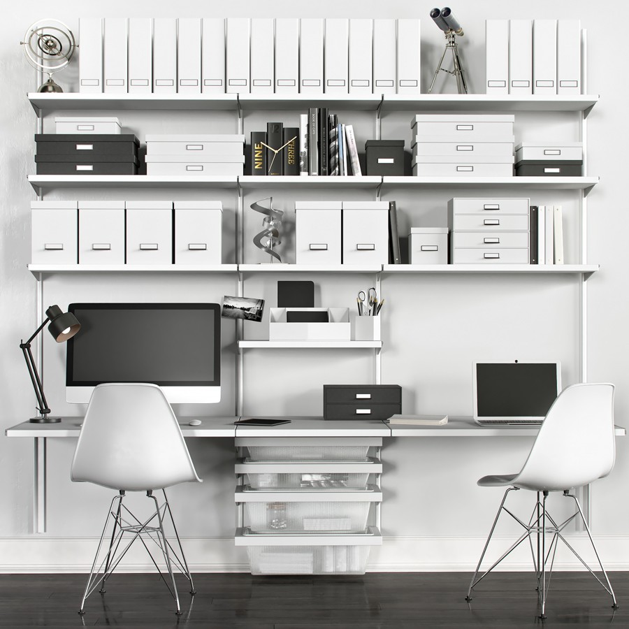 Office Workplace Set N5 3D Model for VRay, Corona | CGMood