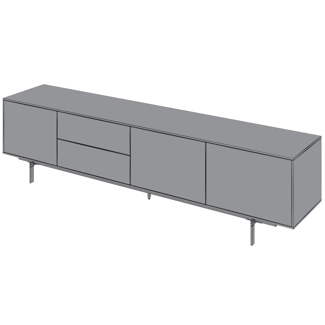 Tv Unit Duro By Mr.hide - 3D Model for VRay, Corona