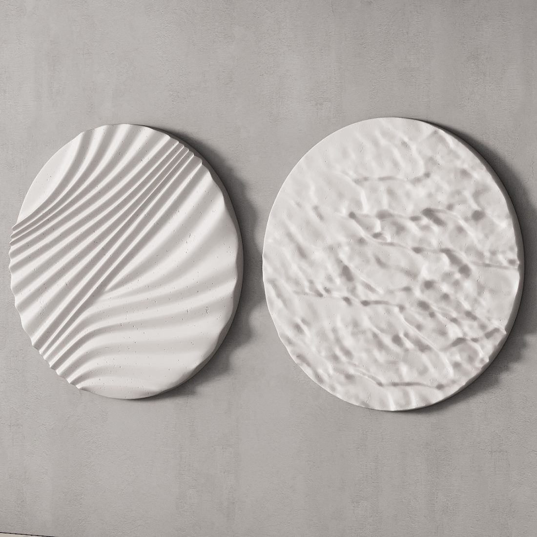 278 Decorative Wall Art 10 Round Artworks P01 - 3D Model for VRay, Corona