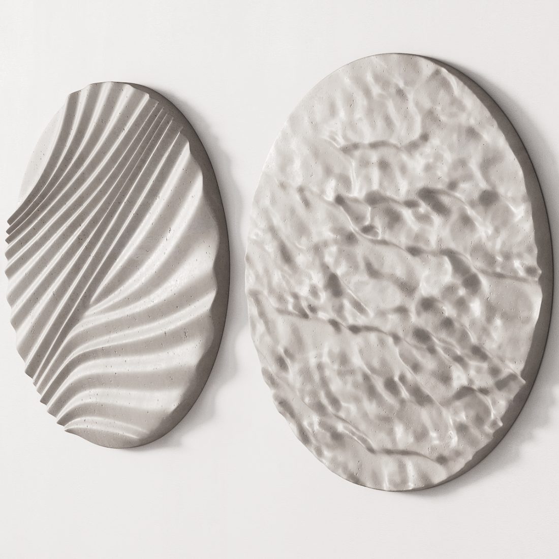 278 Decorative Wall Art 10 Round Artworks P01 - 3D Model for VRay, Corona
