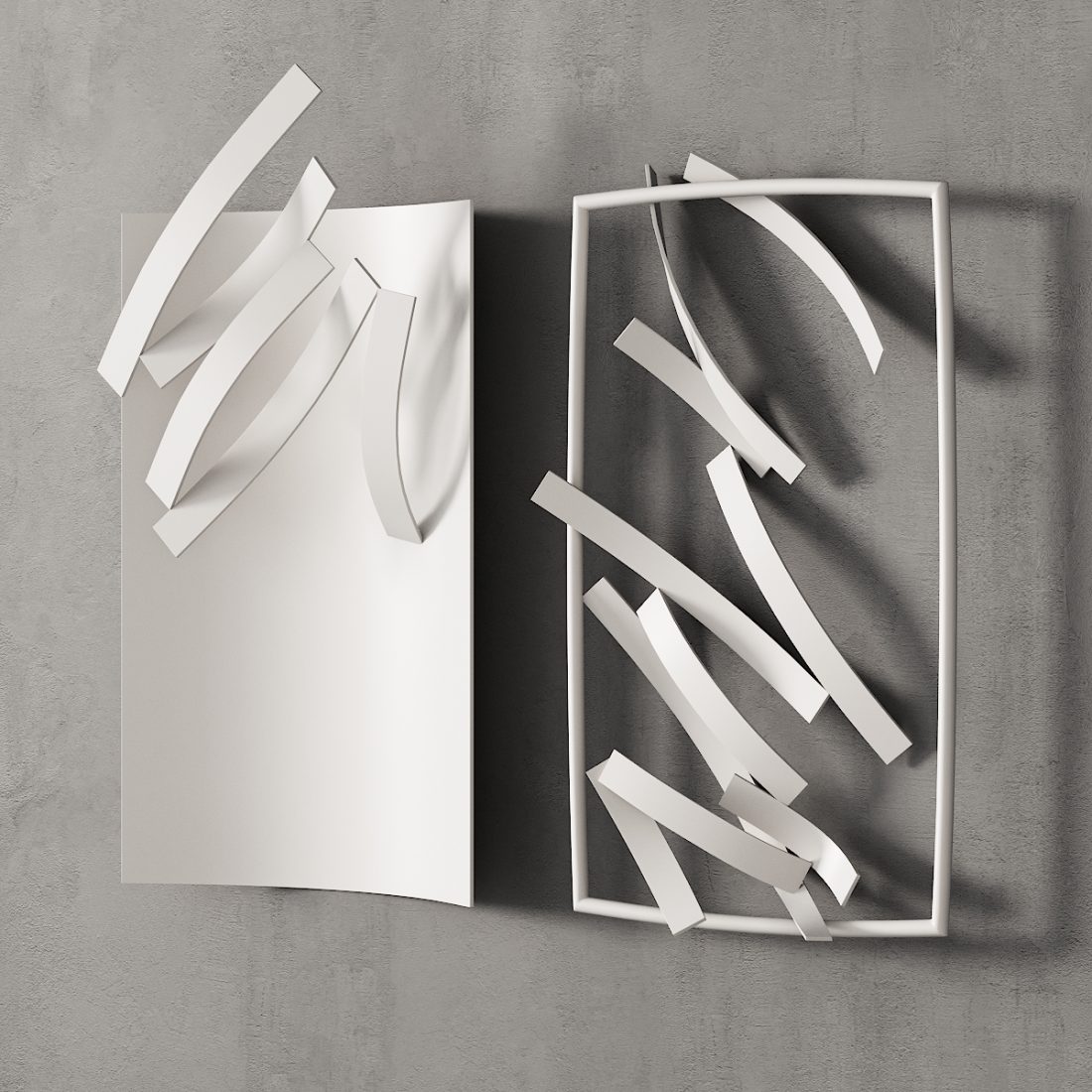 276 Decorative Wall Art 08 Artworks - 3D Model for VRay, Corona