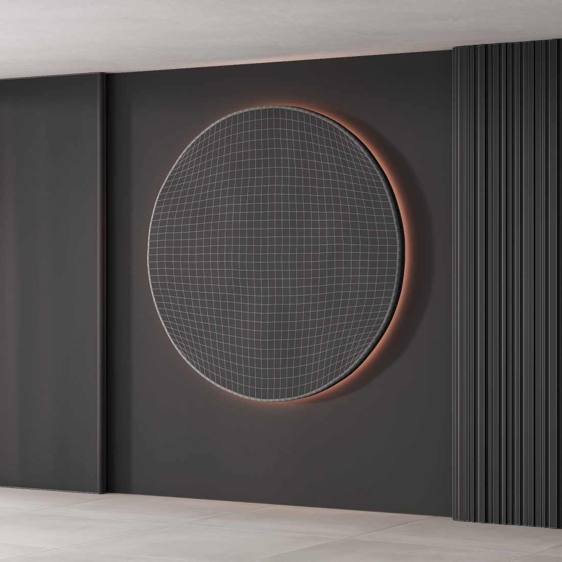 204 Wall Composition 03 Decorative Wall Panel Kit - 3D Model for VRay ...