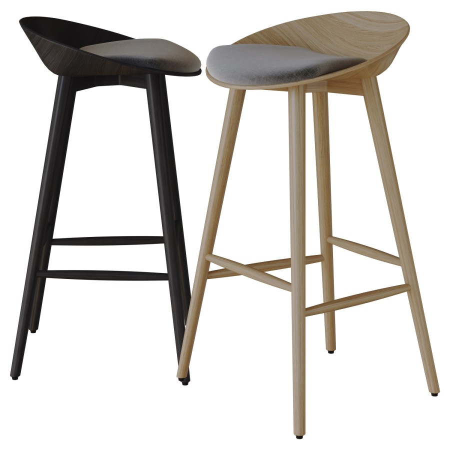 Muse Barstool By Davis - 3D Model for VRay, Corona