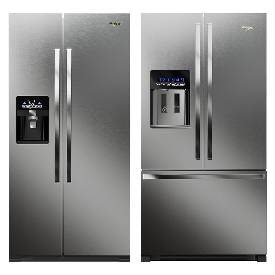 Whirlpool Refrigerator Collection_02 3D Model for VRay, Corona | CGMood