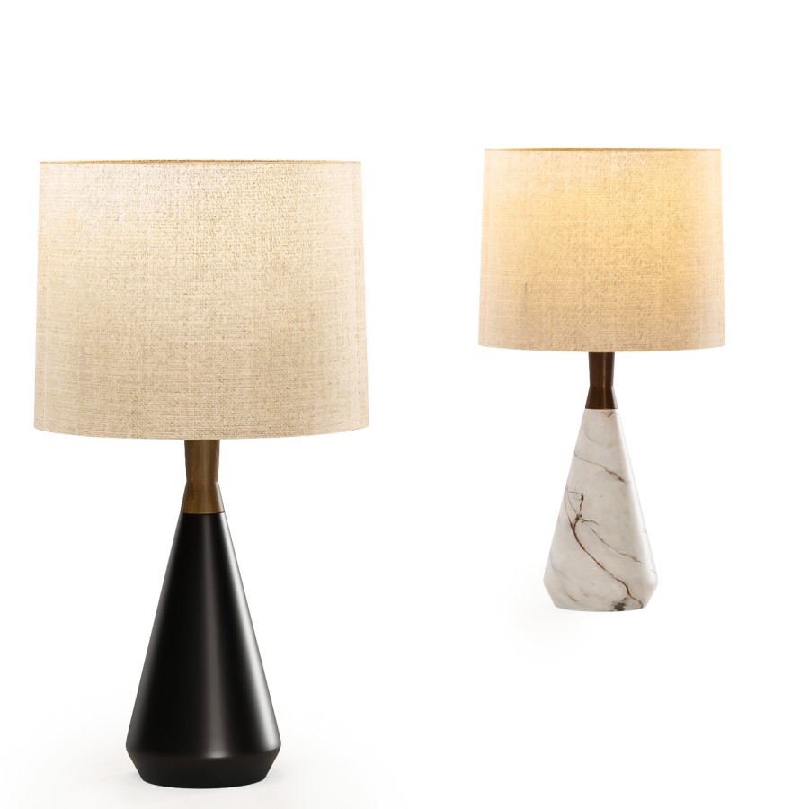 Weston Mid Century Modern Table Lamp - 3D Model for VRay, Corona