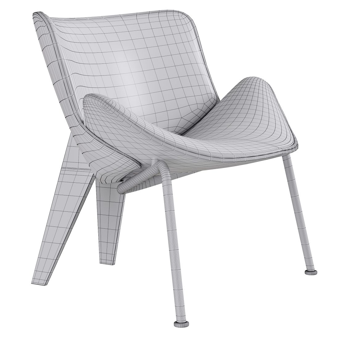 Do Maru Armchair By B&b Italia - 3D Model for Corona