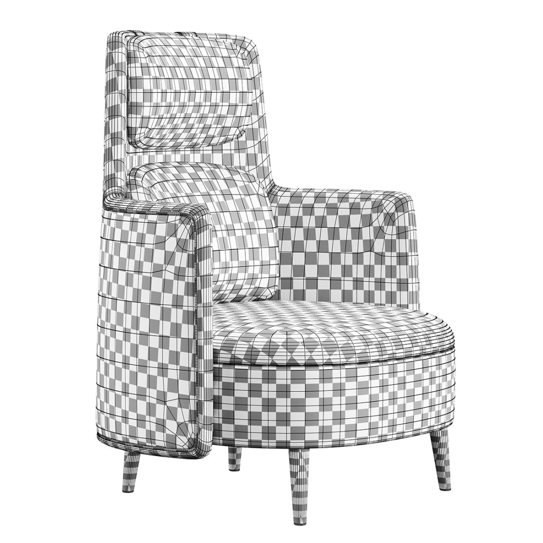 Armchair Fogg Konyshev - 3D Model for Corona