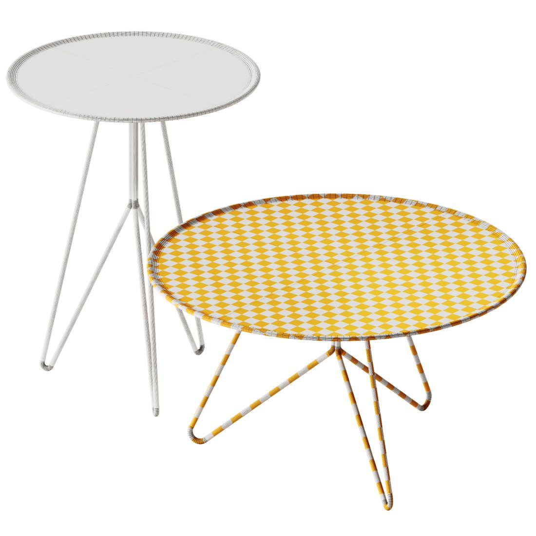 Miniforms Link Coffee Tables Set - 3D Model for Corona