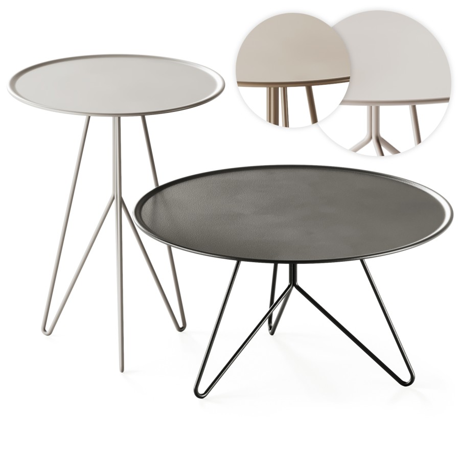 Miniforms Link Coffee Tables Set - 3D Model for Corona