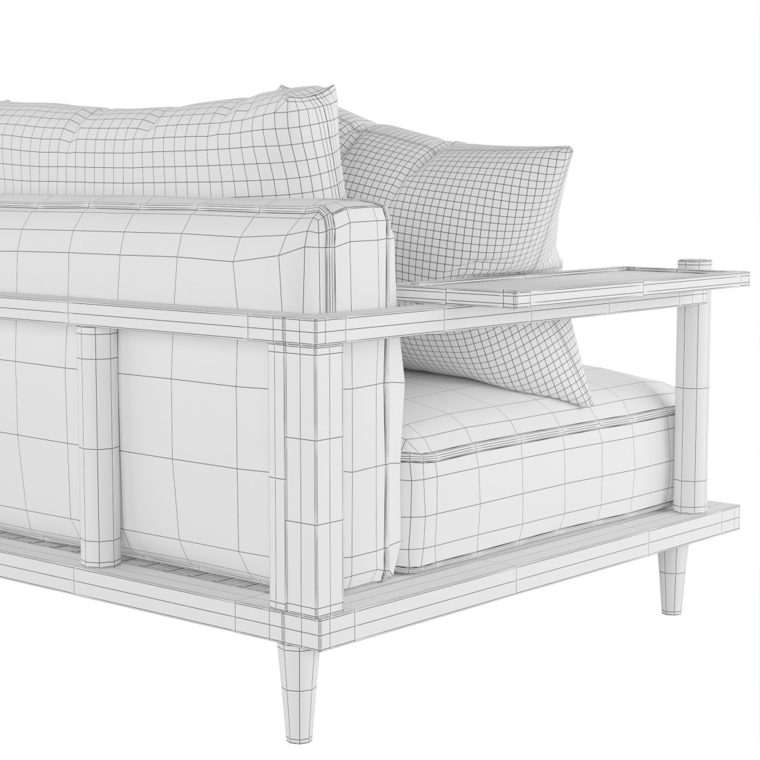 Sofa Riddle 3D Model for VRay, Corona | CGMood