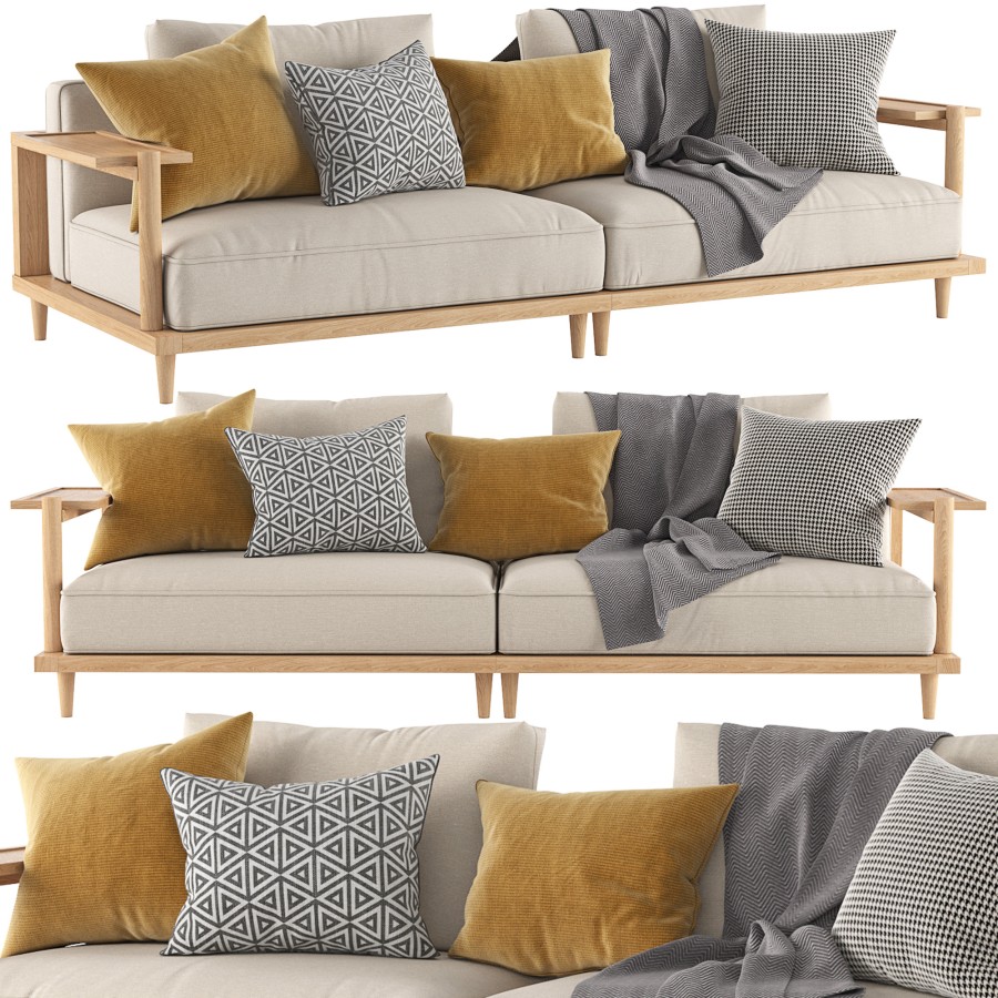 Sofa Riddle 3D Model for VRay, Corona | CGMood