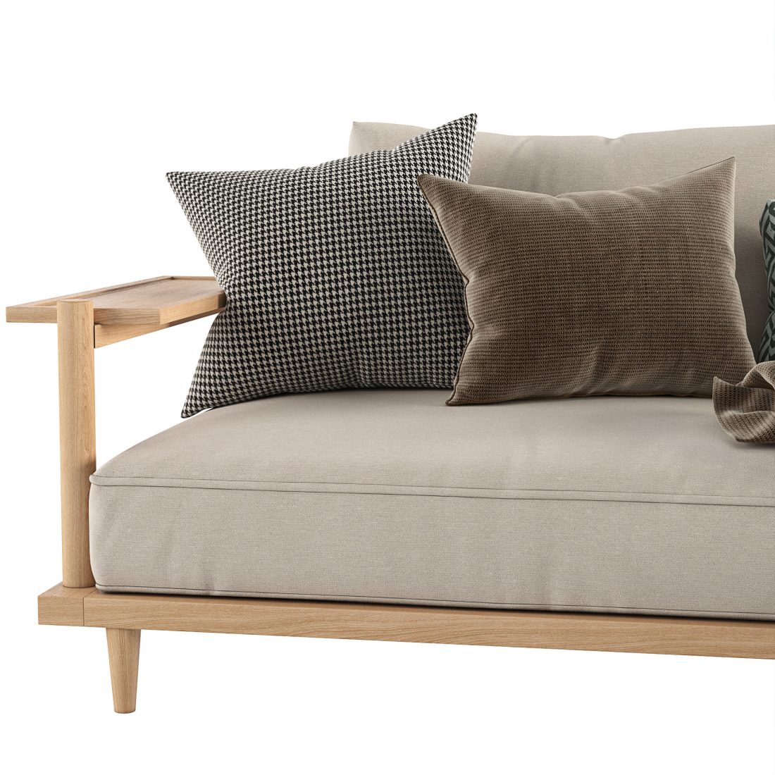 Sofa Riddle - 3D Model for VRay, Corona