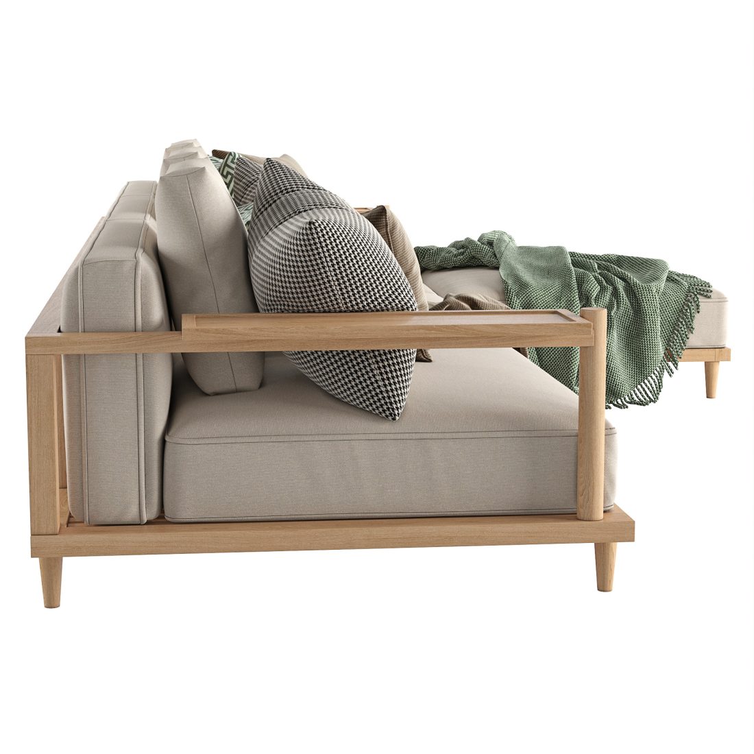 Sofa Riddle - 3D Model for VRay, Corona
