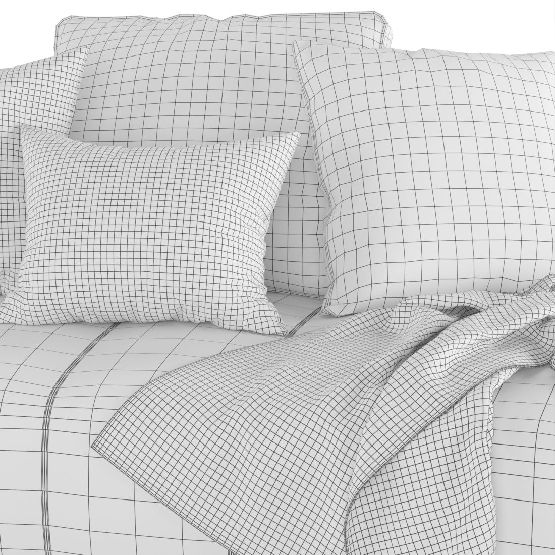 Goodman Rainbow Angled Sofa Without Armrest - 3D Model for VRay, Corona