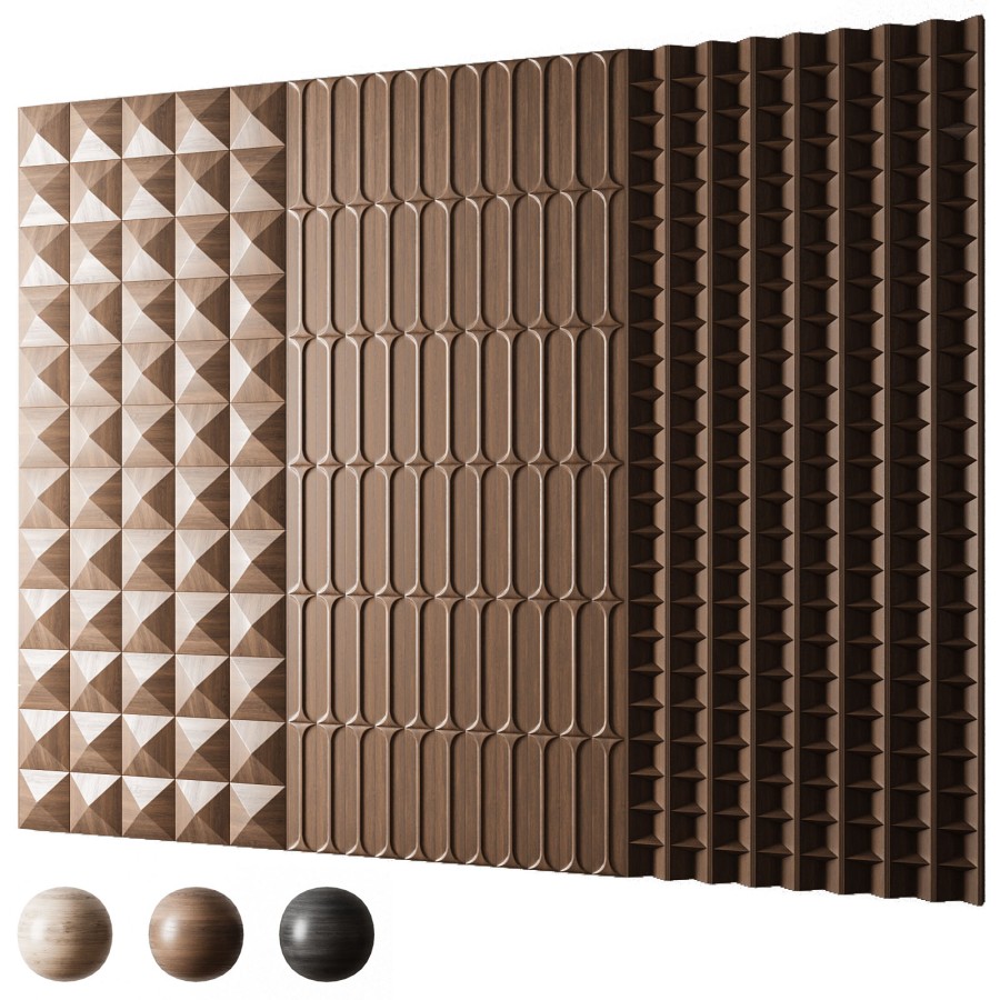 Wood Panel 2 3D Model for VRay, Corona | CGMood