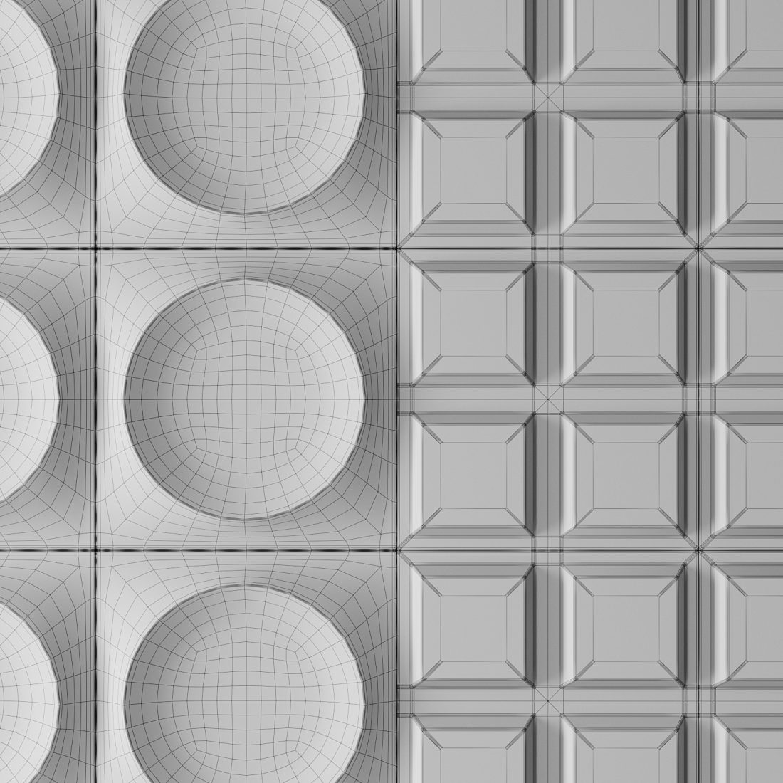 Wall Gypsum Panel 3D Model for VRay, Corona | CGMood