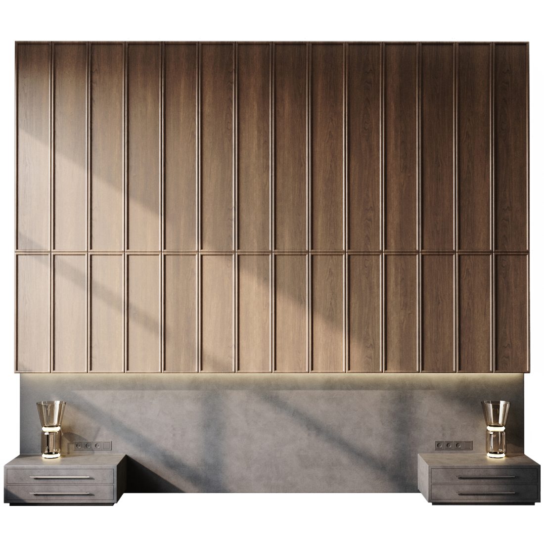 Headboard 3d Wall Panel 03 - 3D Model for VRay, Corona