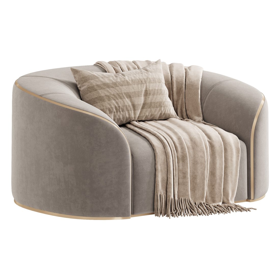 Pierre Armchair - 3D Model for Corona