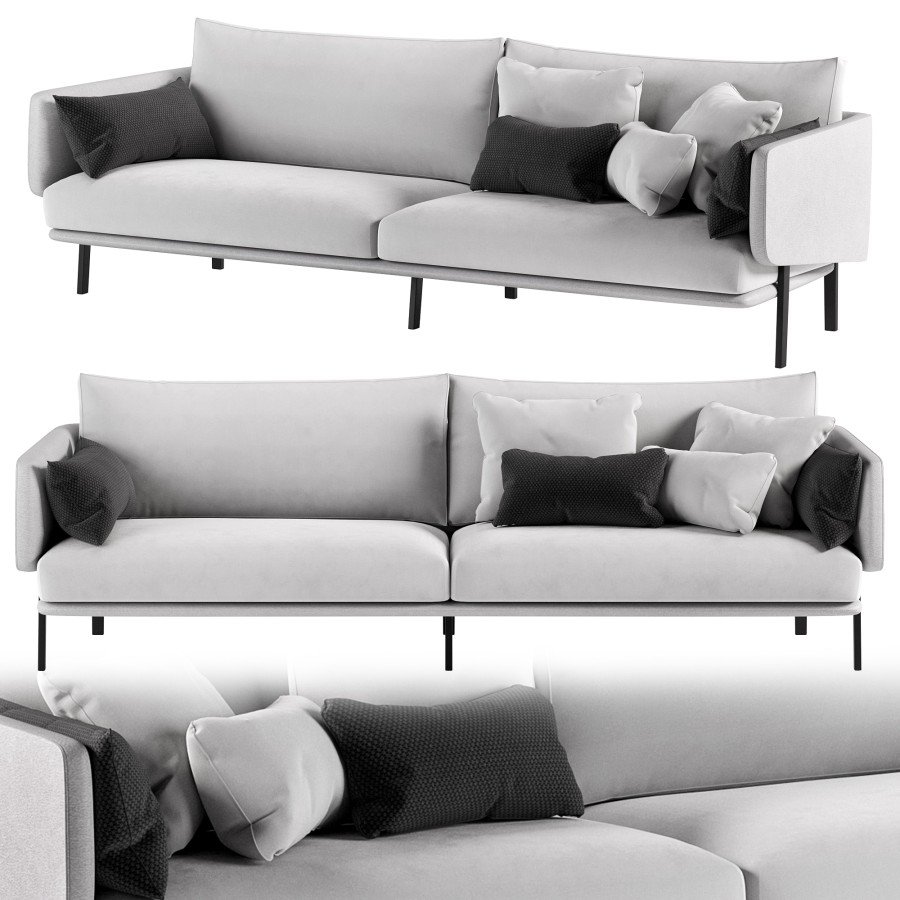 Fashion Cloth Sofa 3D Model for Corona | CGMood