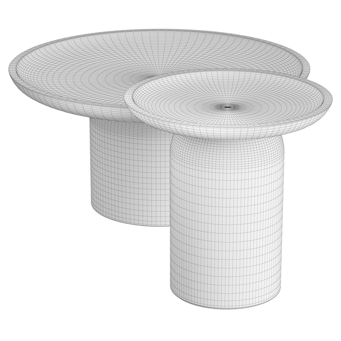 Miri Coffee Table And Miri Side Table - 3D Model for VRay