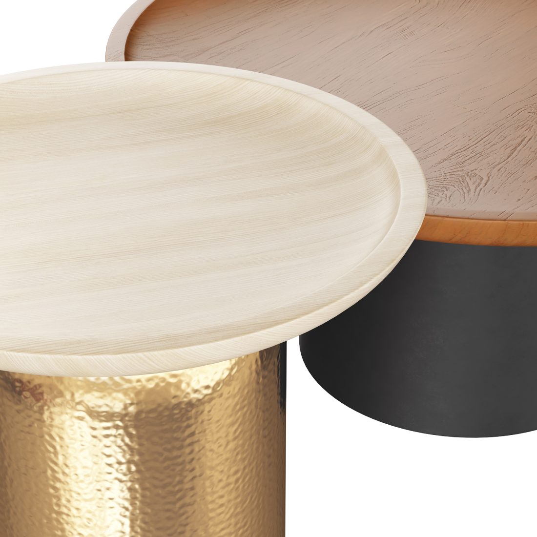 Miri Coffee Table And Miri Side Table - 3D Model for VRay
