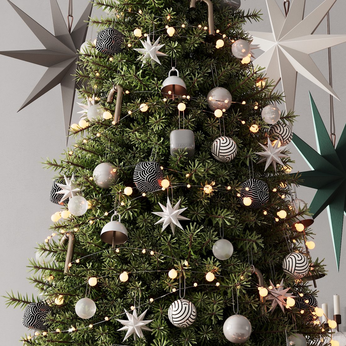239 Happy New Year 03 Christmas Tree 01 Corona 3D Model for Corona | CGMood