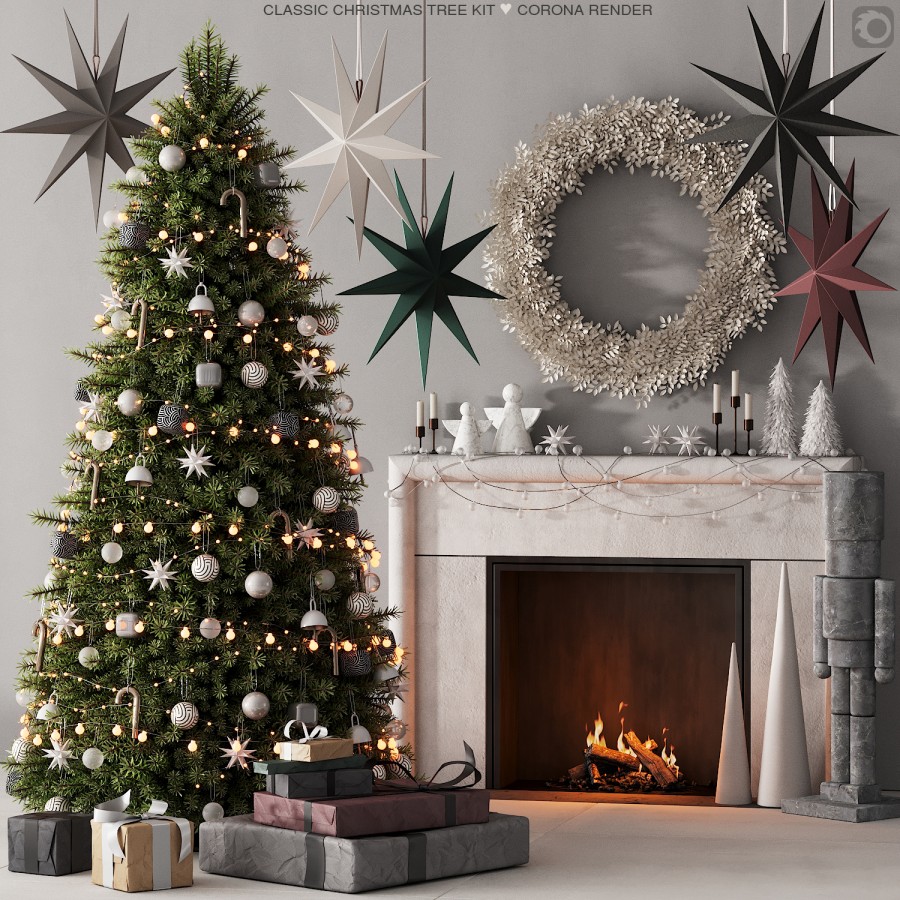 239 Happy New Year 03 Christmas Tree 01 Corona 3D Model for Corona | CGMood