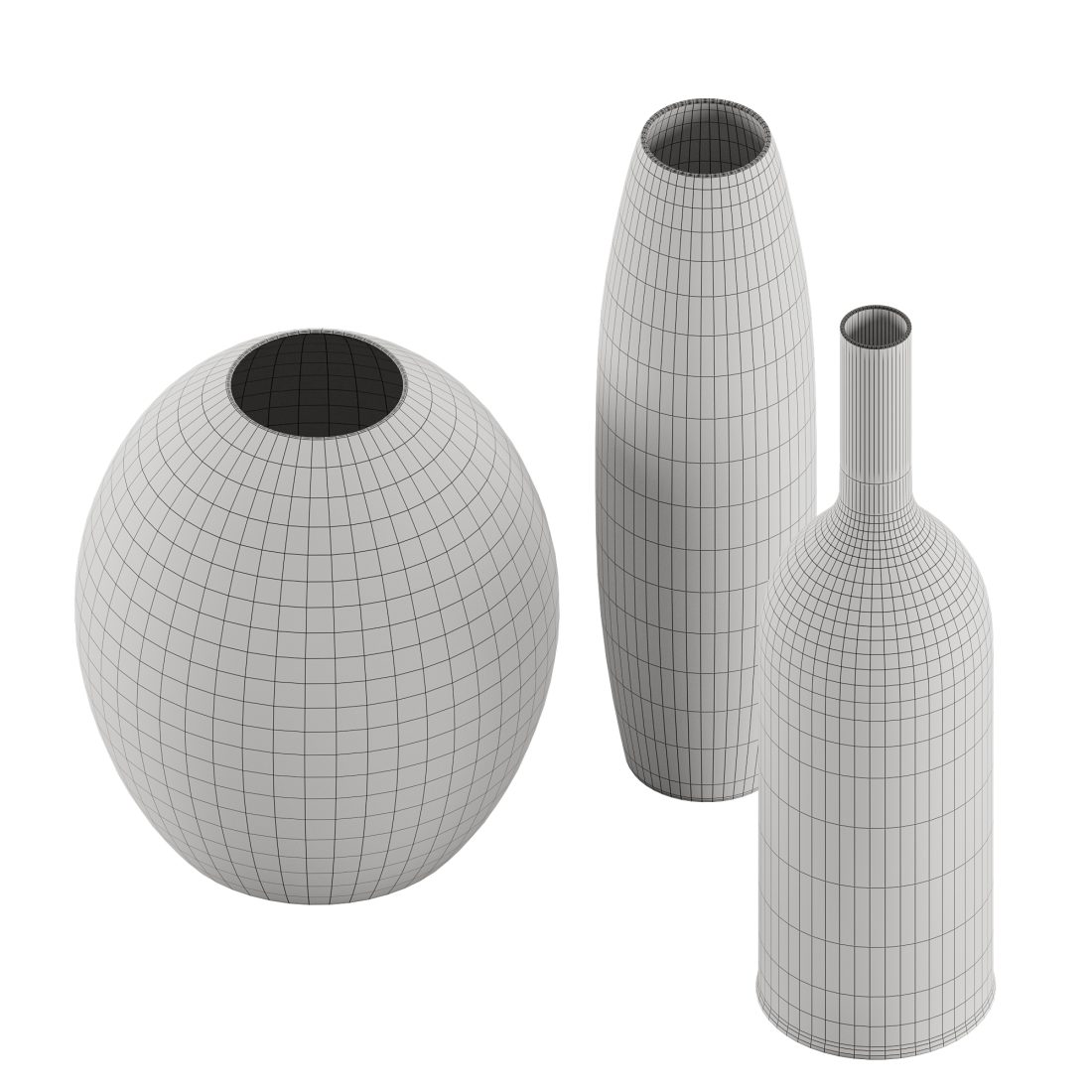 Samsel Handmade Ceramic Table Vase - 3D Model for Corona