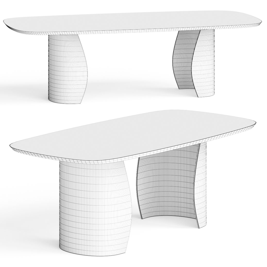 Reflex Petalo 72 Dining Table - 3D Model for VRay, Corona