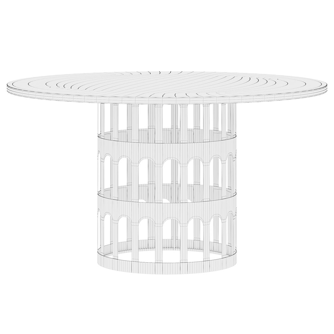 Colosseum Dining Table By Bakerfurniture 3D Model for Corona | CGMood