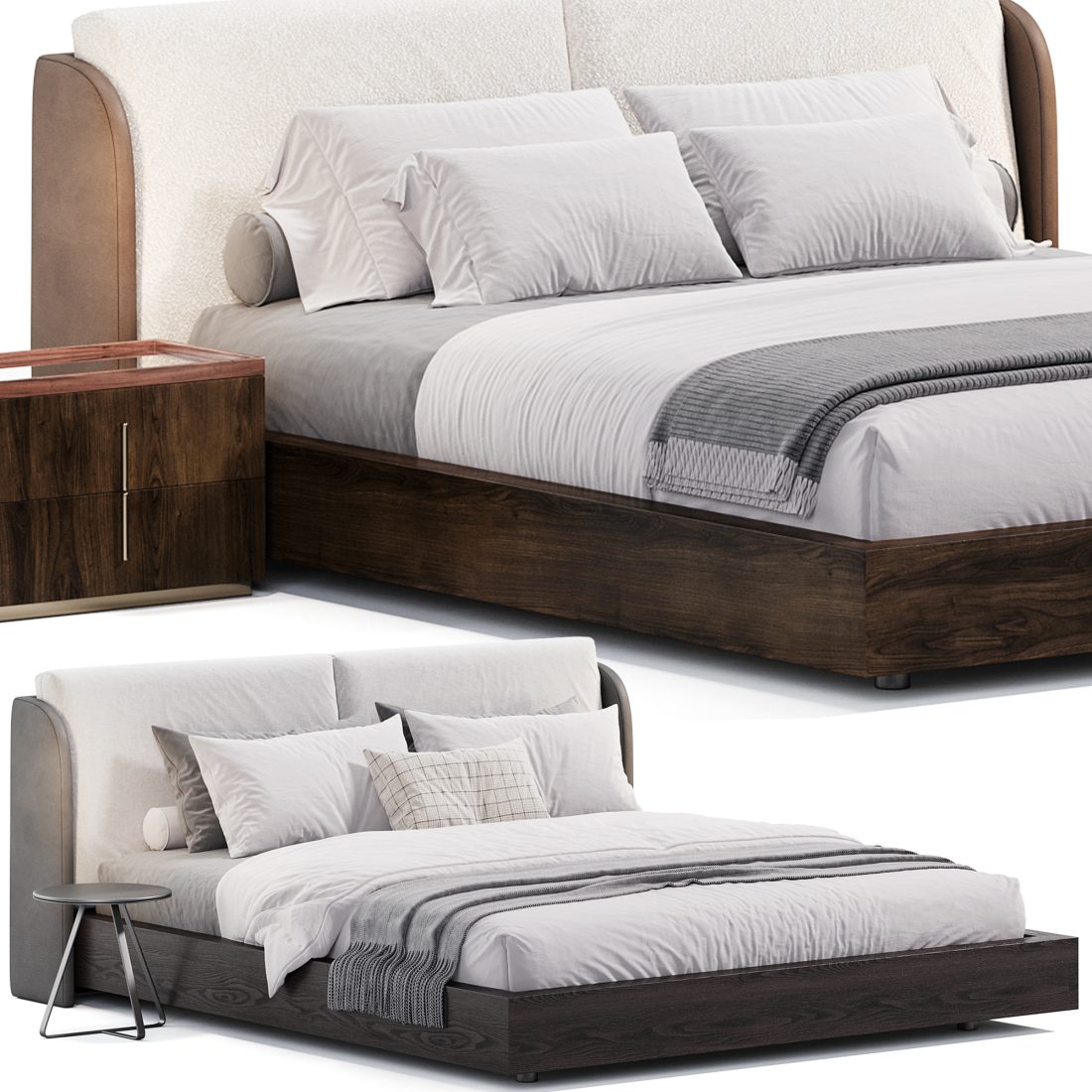 Brooke Bed By Laskasas 3D Model for Corona | CGMood