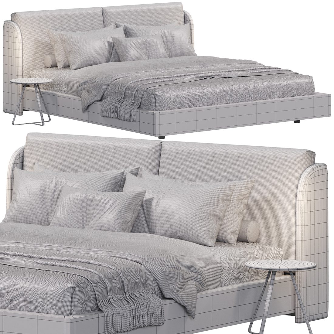 Brooke Bed By Laskasas 3D Model for Corona | CGMood