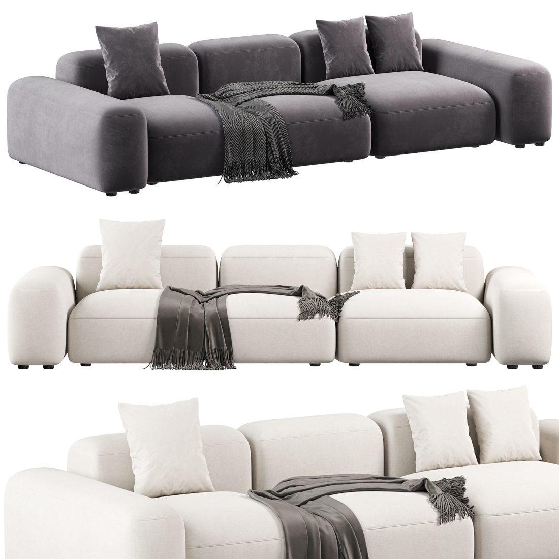 Sofa Lapis 296 3D Model for Corona | CGMood