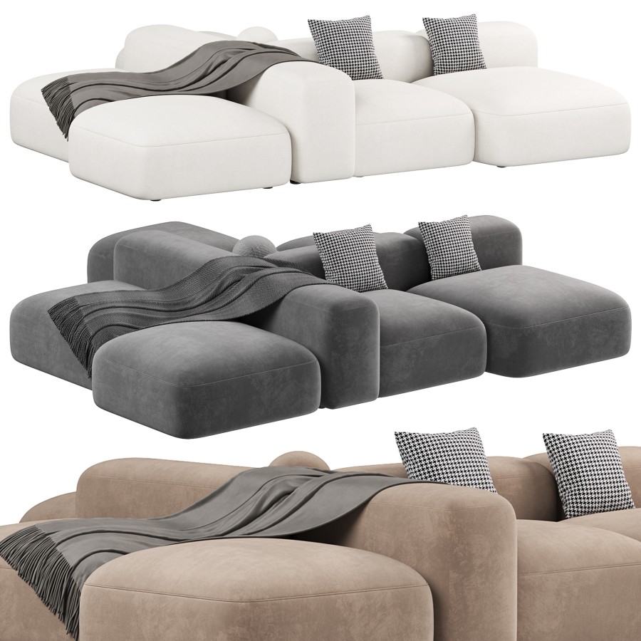 Sofa Lapis E027 3D Model for Corona | CGMood