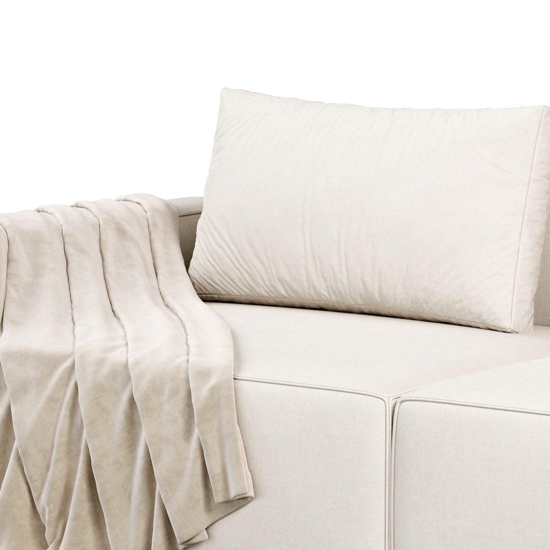 Mix Modular Piece Sofa 2 - 3D Model for Corona